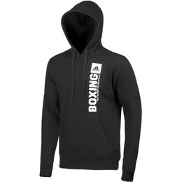 Hoodie adidas Performance "Community Vertical Hoody BOXING" Gr. M, schwarz, Sweatshirts, Herren, M, Obermaterial: 80% Baumwolle, 20% Polyester, Hoodie