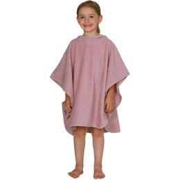 W&ouml;rner Badeponcho W&Ouml;RNER "Uni", erika, L:60cm, Frottier, Hausm&auml;ntel, Badeponcho, maschinenwaschbar, trocknergeeignet