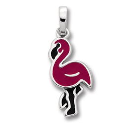 Kettenanh&auml;nger ONE ELEMENT "Flamingo Anh&auml;nger aus 925 Silber", silber, Schmuckanh&auml;nger, Damen, Silber 925 (Sterlingsilber), Kettenanh&auml;nger