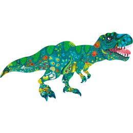 Konturenpuzzle HAPE "Dinosaurier", bunt, Puzzles, KinderB:100cm T:28cm, Papier, Pappe, Konturenpuzzle, B:100cm T:28cm
