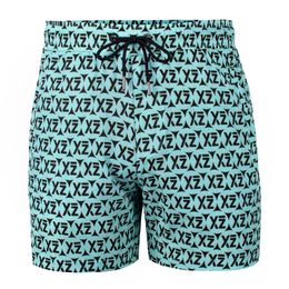 Badeshorts YEAZ "Badeshorts SEASHEY", Herren, Gr. XL, US, blau (t&uuml;rkis), Obermaterial: 97% Polyester PES. 3% Elasthan EL., Badehosen Badeshorts