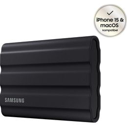 Samsung externe SSD "T7 Shield", schwarz, 1 TB, Schreibgeschwindigkeitmaximal 1000 MB/s Lesegeschwindigkeitmaximal 1050 MB/s, Festplatten, externe SSD