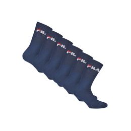Kurzsocken Fila "Socken 3er Pack", Damen, Gr. 43-46, blau, Obermaterial: 70% Baumwolle CO. 29% Polyester PES. 1% Elasthan EL., Socken Kurzsocken