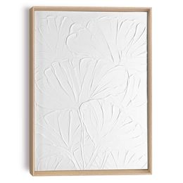 Wandbild Reinders "Blumen", wei&szlig; (farbe bild(er): wei&szlig;), B:30cm H:40cm T:3cm, Bilder, Wandbild, Wohnzimmer - Wei&szlig; - MDF - Blumen und Pflanzen - 30x40 cm