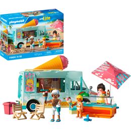 Konstruktions-Spielset Playmobil "Ice Cream Truck mit Surfshop (71904), My Life", bunt, Spielbausteine, Kinder, Kunststoff, Konstruktions-Spielset, Made in Germany