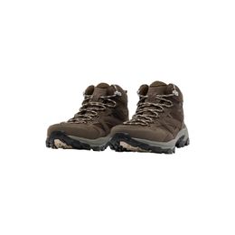 Wanderstiefel Jack Wolfskin "VOJO TOUR TEXAPORE MID M", Herren, Gr. UK 10,5 - EU 45, Normalschaft, braun (cold, coffee), Obermaterial: Synthetik. Obermaterial 2: Textilmaterial. Futter: Polyester, Schuhe Wanderstiefel