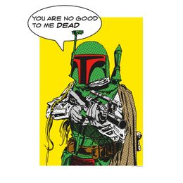 Poster Komar "Star Wars Classic Comic Quote Boba Fett", bunt (farbe bild(er): bunt), B:30cm H:40cm, Papier, Bilder, Poster, Kinderzimmer, Schlafzimmer, Wohnzimmer