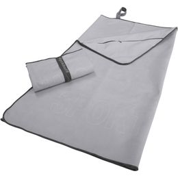 Sporthandtuch Dyckhoff "Mikrofaser Sporttuch", grau, B:60cm L:120cm, Microfaser, Obermaterial: 90% Polyester, 10% Polyacryl, Handt&uuml;cher, Sporthandtuch, auch als 2er Set erh&auml;tlich