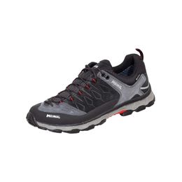 Wanderschuh Meindl "Meindl Kite Trail GORE-TEX anthrazit/rot", Herren, Gr. 41,5, Normalschaft, grau, Veloursleder, Schuhe Wanderschuh, Comfort fit, wasserdicht