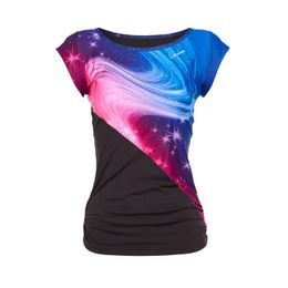 Funktionsshirt WINSHAPE "Kurzarmshirt AET109-Stardust", Damen, Gr. XS, bunt (stardust), 80% Polyester, 20% Elasthan, Rundhals, Shirts Funktionsshirt, Functional, Topseller