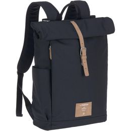 L&auml;ssig Wickelrucksack L&Auml;SSIG "Green Label, Rolltop, night Blue", Baby, Gr. B/H/T: 30cm x 46cm x 15cm, blau (night blau), Polyester, Rucks&auml;cke Wickelrucksack, PETA-approved vegan; zum Teil aus recyceltem Material