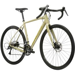 Gravelbike KROSS "Gravelbike Esker 1.0" Gr. 53, beige (beige, beige), Fahrr&auml;der, Herren, 53cm, 28 Zoll (71,12cm) hinten: 28 Zoll (71,12cm), Gravelbike