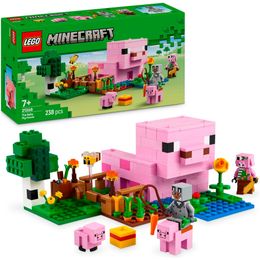 Konstruktionsspielsteine Lego "Das Babyschwein-Haus (21268), Lego Minecraft", bunt, Spielbausteine, Kinder, Kunststoff, Konstruktionsspielsteine, Made in Europe, Topseller