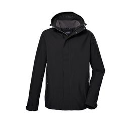 Outdoorjacke Killtec "KOS 87 MN JCKT_XENIOS", Herren, Gr. M, schwarz, Obermaterial: 100% Polyester. Futter: 100% Polyester, Jacken Outdoorjacke, mit abnehmbarer Kapuze, wasserdicht mit 10.000 mm Wassers&auml;ule