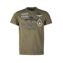 T-Shirt Top Gun "T-Shirt TG25013", Damen, Gr. XL, gr&uuml;n (olive), Obermaterial: 100% Baumwolle CO., Shirts T-Shirt