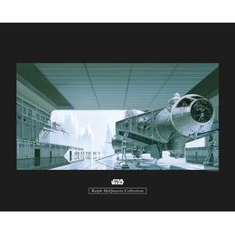Bild Komar "Star Wars Classic RMQ Hangar Shuttle", bunt (farbe bild(er): bunt), B:50cm H:40cm, Holz, Papier, Bilder, Bild, Wandbild zur Dekoration im Kinderzimmer - ohne Rahmen