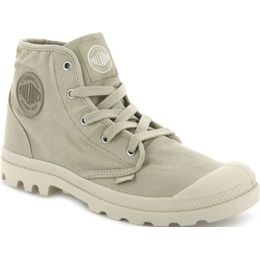 Schn&uuml;rboots Palladium "PAMPA HI W", Damen, Gr. 37,5, beige (sand), Textil, Schuhe Schn&uuml;rboots, aus Textil