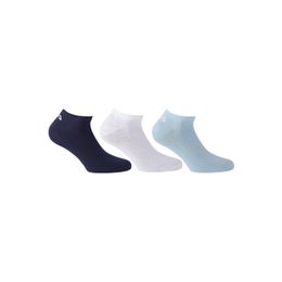 Sneakersocken Fila "Socken 3er Pack", Damen, Gr. 35-38, blau (sky), Obermaterial: 75% Baumwolle CO. 23% Polyester PES. 2% Elasthan EL., Socken Sneakersocken