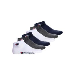 Kurzsocken Champion "Socken 6er Pack", Damen, Gr. 35-38, bunt (blau, wei&szlig;, grau), Obermaterial: 71% Baumwolle CO. 23% Polyester PES. 4% Polyamid PA. 2% Elasthan EL., Socken Kurzsocken