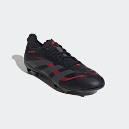 Fu&szlig;ballschuh adidas Performance "PREDATOR LEAGUE FG/MG", Gr. 40, schwarz (core schwarz, grau four, lucid rot), Synthetik, Schuhe Fu&szlig;ballschuh, f&uuml;r Rasenpl&auml;tze
