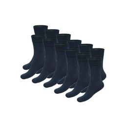 Kurzsocken Bamboo basics "Socken 12er Pack", Damen, Gr. 35-40, blau, Obermaterial: 70% Viskose CV. 25% Polyamid PA. 5% Elasthan EL., Socken Kurzsocken