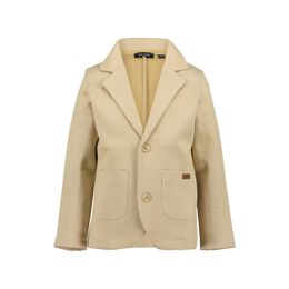 Sweatjacke Blue Seven "Blue Seven Sakko", Jungen, Gr. 110, 0520, beige, 70% Baumwolle, 30% Polyester, normal normal, V-Ausschnitt, normaler Saum, Sweatjacken Sweatjacke