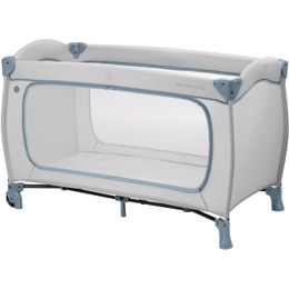 Baby-Reisebett hauck "Sleep N Play Go Plus, Dusty Blue", Baby, Gr. Liegefl&auml;che B/L: 60cm x 120cm, kein H&auml;rtegrad, blau (dusty blau), Babybetten Baby-Reisebett, mit integrierten R&auml;dern; Vorderausstieg