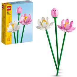 Konstruktionsspielsteine Lego "Lotusblumen (40647), Lego Botanicals", bunt, Spielbausteine, Kinder, Kunststoff, Konstruktionsspielsteine, Made in Europe