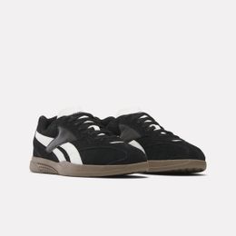 Sneaker Reebok CLASSIC "HAMMER STREET", Herren, Gr. 37,5, schwarz (schwarz, chalk, gum), Leder, Synthetik, Schuhe Sneaker