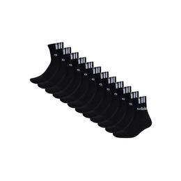 Sneakersocken adidas originals "Socken Cushioned 3S Linear 12er Pack", Damen, Gr. 40-42, schwarz, Obermaterial: 71% Baumwolle CO. 26% Polyester PES. 2% Elasthan EL. 1% Nylon NY., Socken Sneakersocken