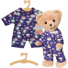 Puppenkleidung Baby Born "Teddy Schlafanzug Glow in the Dark", bunt, Puppenkleidung, Baby, Puppenkleidung