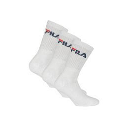 Kurzsocken Fila "Socken 3er Pack", Damen, Gr. 35-38, wei&szlig;, Obermaterial: 70% Baumwolle CO. 29% Polyester PES. 1% Elasthan EL., Socken Kurzsocken