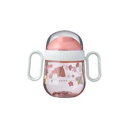 Kinderbecher Mepal "Antitropf-Trinklernbecher 2.0 Mio 200 ml", rosa (flowers, butterflies), Trinkgef&auml;&szlig;e, Kinderbecher