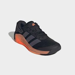 Trainingsschuh adidas Performance "DROPSET 4", Herren, Gr. 43, core schwarz, aurora onix, lucid orange, Textil, Schuhe Trainingsschuh
