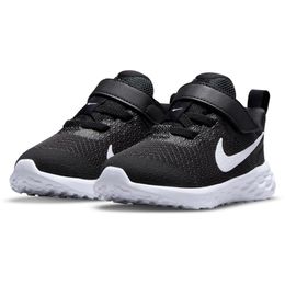 Laufschuh Nike "REVOLUTION 6 (TD)", Jungen, Gr. 19,5, schwarz-wei&szlig; (schwarz, wei&szlig;), Synthetik, Textil, Schuhe Laufschuh, f&uuml;r Kinder