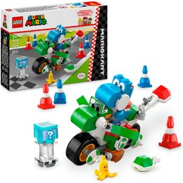 Konstruktionsspielsteine Lego "Mario Kart&trade; &ndash; Yoshi&ndash;Bike (72031), Lego Super Mario", bunt, Spielbausteine, Kinder, Kunststoff, Konstruktionsspielsteine, Made in Europe