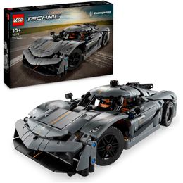 Konstruktionsspielsteine Lego "Koenigsegg Jesko Absolut Supersportwagen in Grau (42173), Lego Technic", bunt, Spielbausteine, Kinder, Kunststoff, Konstruktionsspielsteine, Made in Europe, Topseller