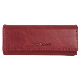 Brustbeutel Bruno Banani, Damen, rot, Leder, unifarben, Kleinlederwaren Brustbeutel, echt Leder