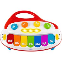 Spielzeug-Musikinstrument Chicco "Mein erstes Piano", bunt, Spielzeug-Musikinstrumente, KinderB:21,3cm H:8,6cm T:27,6cm, Kunststoff, Spielzeug-Musikinstrument, B:21,3cm H:8,6cm T:27,6cm
