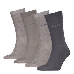 Socken Calvin Klein "CK MEN SOCK 4P GIFTBOX CLASSIC", Herren, Gr. - (40/46), grau combo, Obermaterial: 64% Baumwolle, 33% Polyamid, 3% Elasthan, Socken Socken