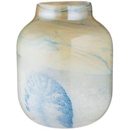 Tischvase CASABLANCA BY GILDE "Fresh, Dekovase", beige (creme), H:24cm &Oslash;:18cm, Glas, Vasen, Tischvase, Vase aus durchgef&auml;rbtem Glas, H&ouml;he ca. 24 cm