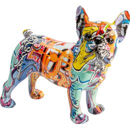 Dekofigur KARE DESIGN "Deko Figur Graffiti Dog", bunt (mehrfarbig), B:24cm H:21,5cm T:11,5cm, Polyresin, Dekofiguren, Dekofigur