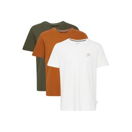 T-Shirt Blend "T-Shirt BHTee", Damen, Gr. L, beige (vanillaforestnightcaramel), Obermaterial: 100% Baumwolle CO., Shirts T-Shirt