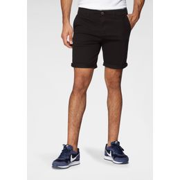 Jack & Jones Chinoshorts JACK & JONES "BOWIE SHORTS", Herren, Gr. L, N-Gr, schwarz, Obermaterial: 98% Baumwolle, 2% Elasthan, Hosen Chinoshorts