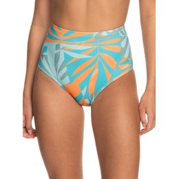 Bikini-Hose Roxy "Roxy Pro The Up Surge", Damen, Gr. L, US-Gr&ouml;&szlig;en, blau (blau surf all palmed out), Obermaterial:78% Polyamid, 22% Elasthan;, Badehosen Bikini-Hose