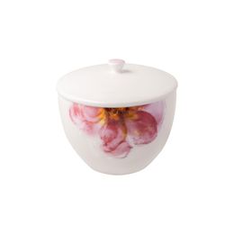Villeroy & Boch Schale VILLEROY & BOCH "Teedose mit Deckel Rose Garden &oslash; 13,7 cm bunt", bunt, Sch&uuml;sseln, Schale