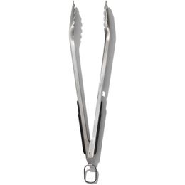 Grillzange OXO GOOD GRIPS, silber (silberfarben), B:5cm L:48cm, Edelstahl, K&uuml;chenzangen, Grillzange, mit integriertem Flaschen&ouml;ffner, Edelstahl