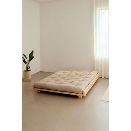 Bettgestell Karup Design "Social Bed, ohne Matratze, FSC-zertifiziertes Massivholz", kiefer klar lackiert, B:188cm H:23cm L:204cm, Betten, Bettgestell, wahlweise mit oder ohne verstellbares Zubeh&ouml;r, Bett in mehreren Gr&ouml;&szlig;en