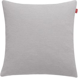 Dekokissen Esprit "Stockholm Needlestripe", grau (grau, gemustert unifarben), B:38cm L:38cm, Polyester, Dekokissen_Sitzkissen_Kissenh&uuml;llen, Dekokissen, Kissenh&uuml;lle ohne F&uuml;llung, 1 St&uuml;ck, Nadelstreifen