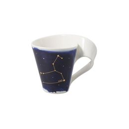 Villeroy & Boch Tasse VILLEROY & BOCH "Tasse L&ouml;we NewWave Stars 300 ml wei&szlig;-blau", bunt (wei&szlig;, blau), Porzellan, Trinkgef&auml;&szlig;e, Tasse